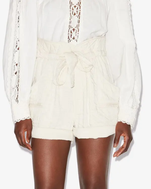 ETOILE Sereni Crinkled Relaxed Fit Shorts With Drawstring Waist
