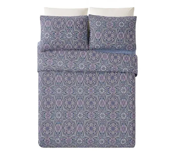 MODERN HEIRLOOM Lavender Florals 3-pc King Quilt Set