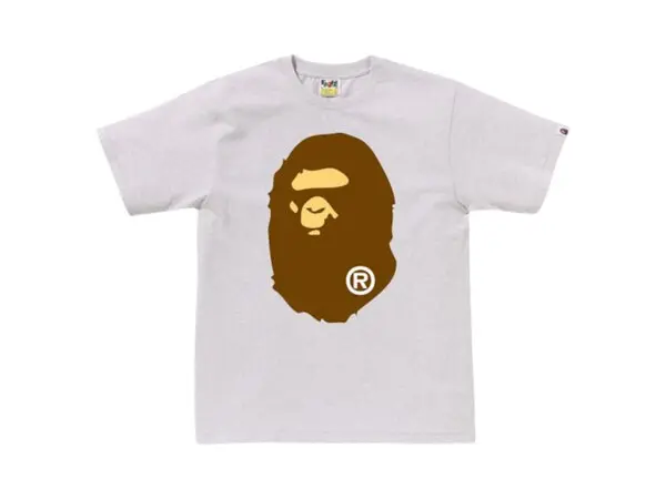 A BATHING APE Big Ape Head T-shirt - Light Grey