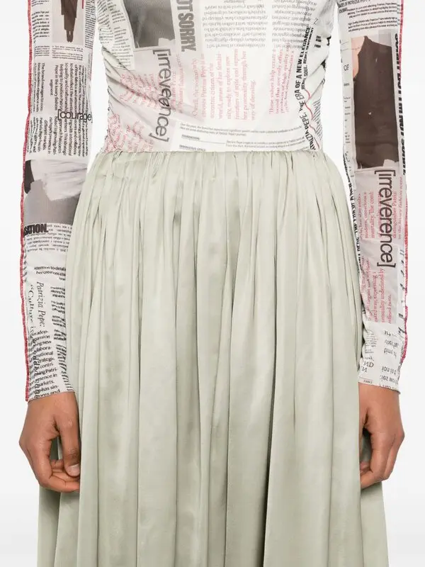 MAISON MARGIELA Pleated Mini Dress