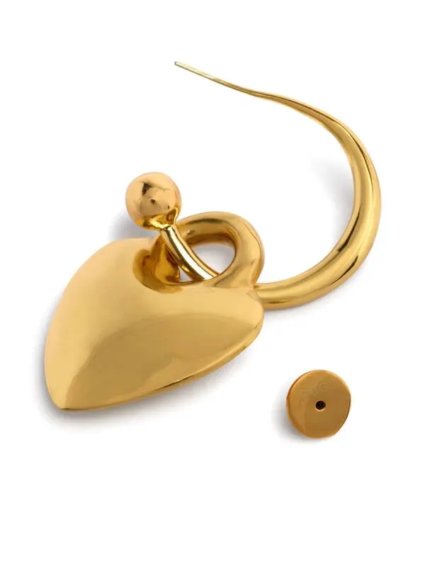 Patou Heart Hoop Single Earring - Gold