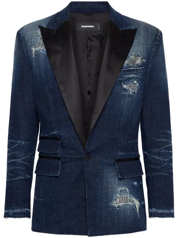 Dsquared2 Denim Blazer - Blue