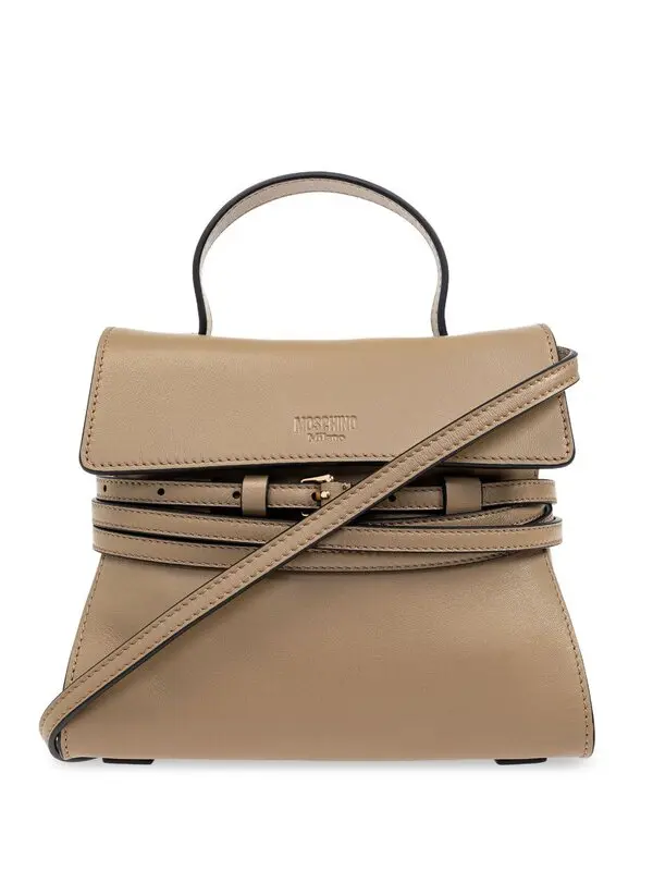 Moschino Small Tie Me Shoulder Bag - Neutrals