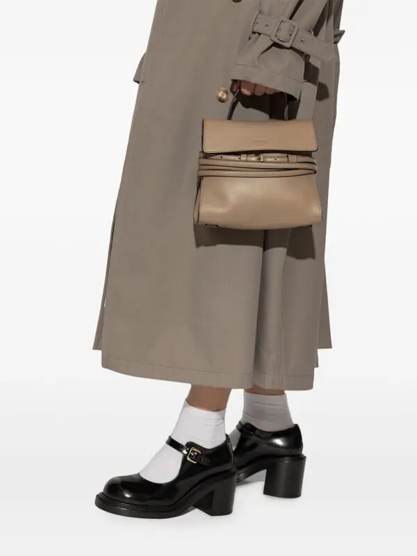 Moschino Small Tie Me Shoulder Bag - Neutrals
