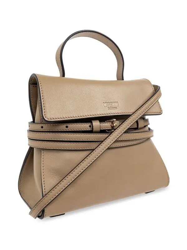 Moschino Small Tie Me Shoulder Bag - Neutrals