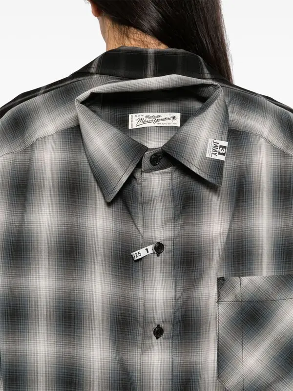 Mihara Yasuhiro Double Layered Check Shirt