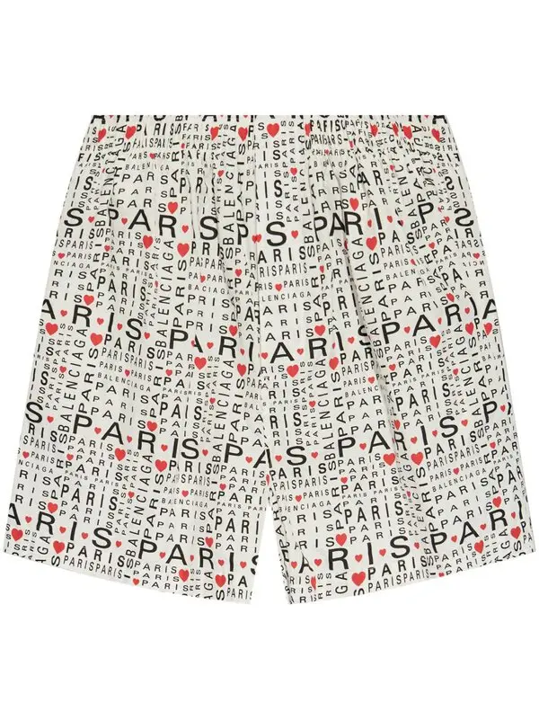 Balenciaga Print Shorts
