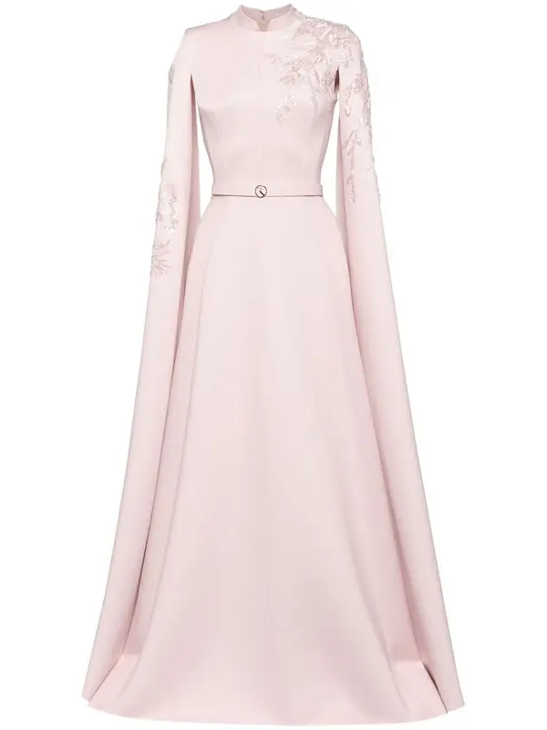 SAIID KOBEISY Floral Embroidered Kaftan