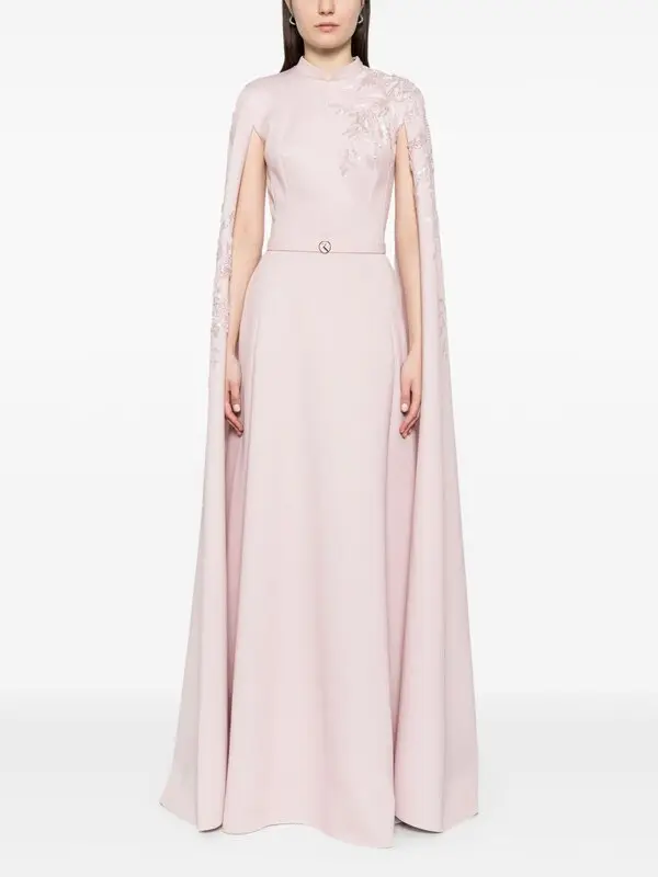 SAIID KOBEISY Floral Embroidered Kaftan