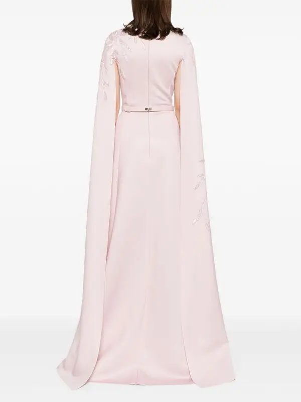 SAIID KOBEISY Floral Embroidered Kaftan