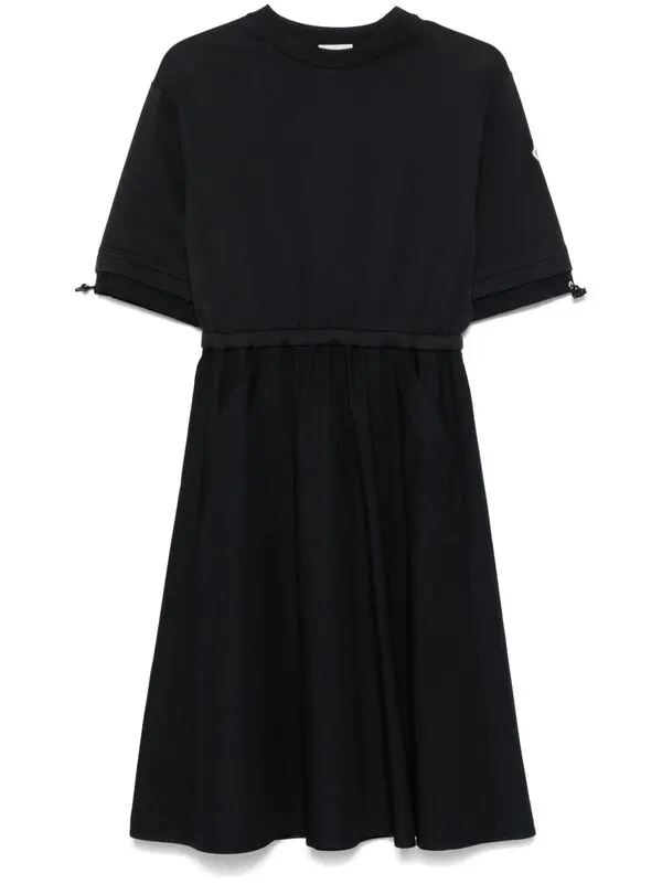Moncler Cotton Midi Dress - Blue
