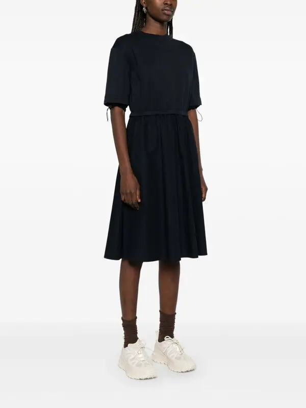 Moncler Cotton Midi Dress - Blue
