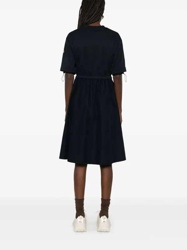 Moncler Cotton Midi Dress - Blue