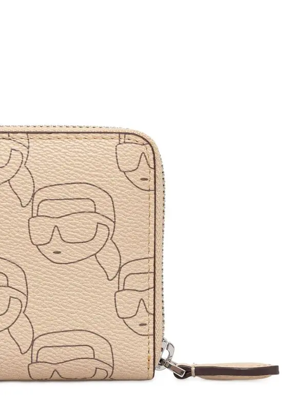 Karl Lagerfeld Ikon Mono Cc Wallet - Neutrals