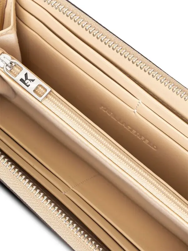 Karl Lagerfeld Ikon Mono Cc Wallet - Neutrals