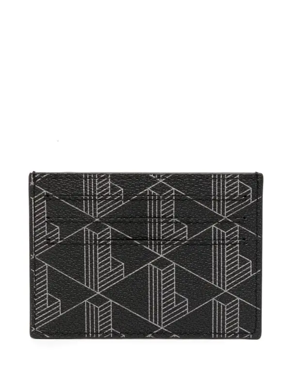 Lacoste Monogram Noir Gris Cardholder