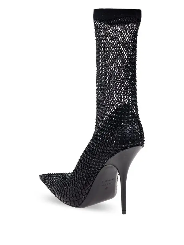 Balenciaga 110mm Avenue Fishnet Booties