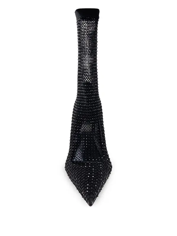 Balenciaga 110mm Avenue Fishnet Booties
