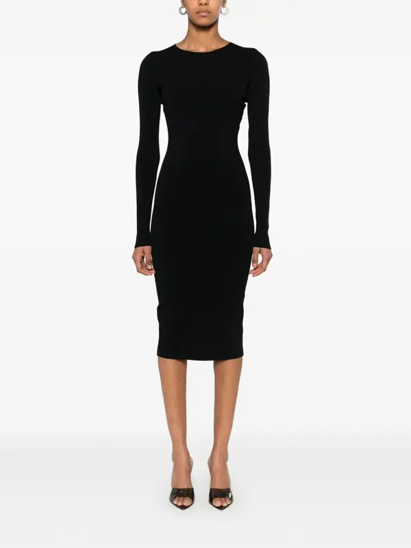 MUGLER Sheer Panelled Dress