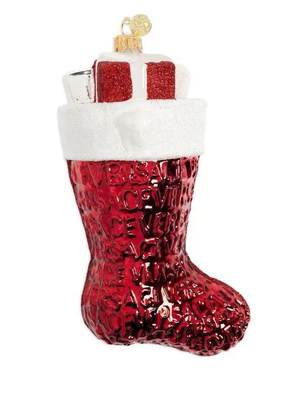Versace Holiday Stocking Ornament - Red