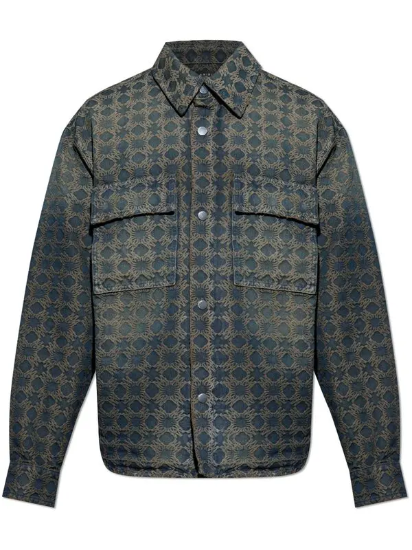 Amiri Ma Quad Jacquard Denim Jacket