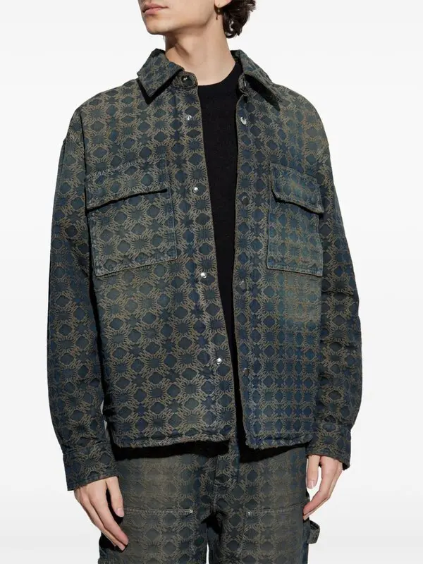 Amiri Ma Quad Jacquard Denim Jacket
