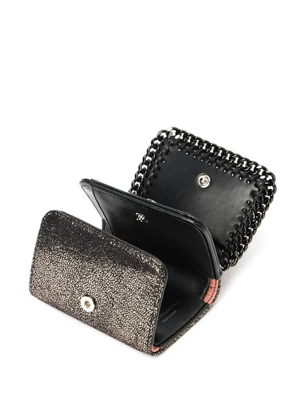 Stella McCartney Falabella Tri-fold Wallet - Black