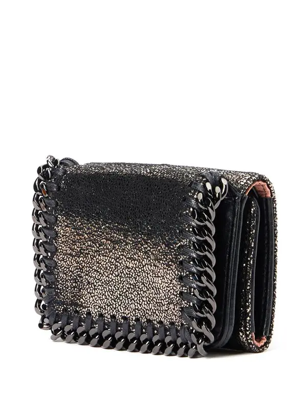 Stella McCartney Falabella Tri-fold Wallet - Black