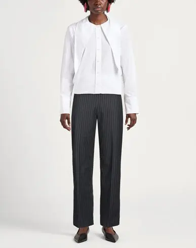 GANNI Wide-leg Pinstriped Pants