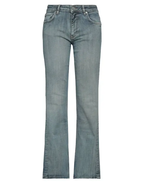 GANNI Boot-cut Jeans In Organic Cotton And Elastane - Blue