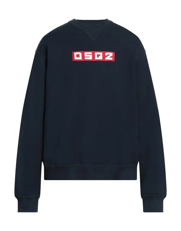 Dsquared2 Cotton Fleece Sweatshirt - Navy