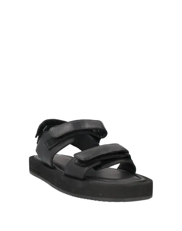 COPENHAGEN  Leather Sandals - Black