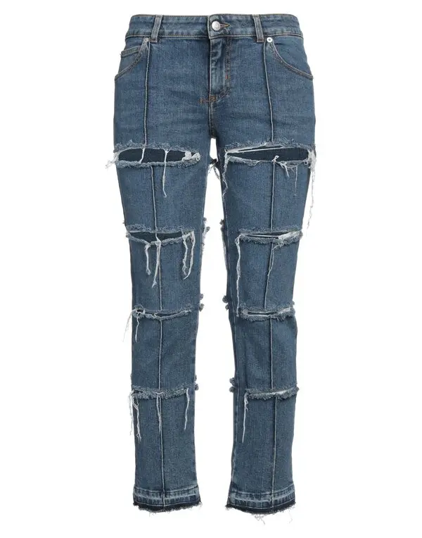 Alexander McQueen Skinny Jeans With Distressed Detail