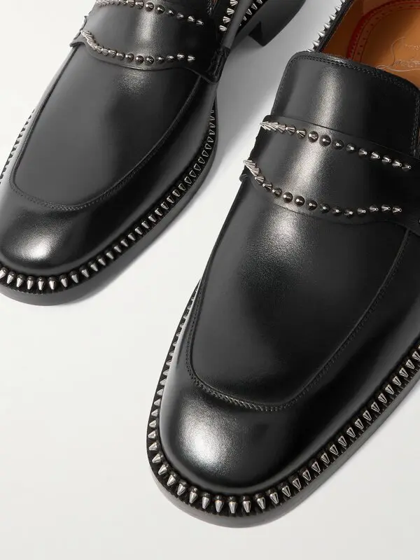 Christian Louboutin Cocoriclou Leather Loafer, Black Christian Louboutin Cocoriclou Leather Loafer – Bluefly main image 2