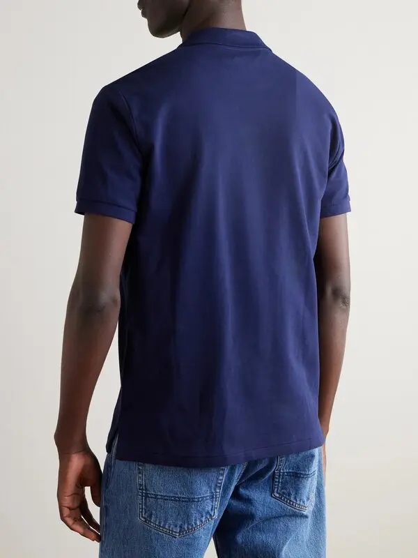 Polo Ralph Lauren Logo-embroidered Cotton-blend Piqué Polo Shirt