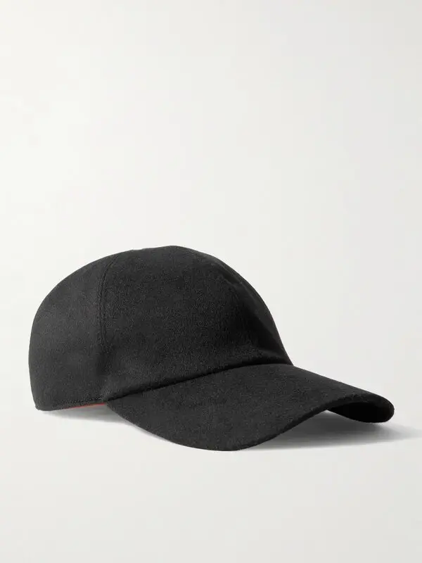 Loro Piana Ivy Cashmere Baseball Cap - Black