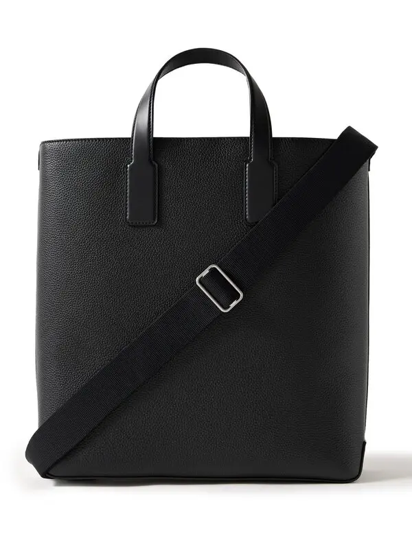 Dunhill 1893 Harness Full-Grain Leather Tote Bag In Black - 40