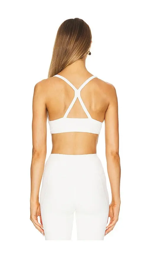 GIGI C Marissa Sports Bra Top In White