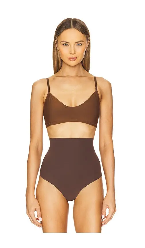 Commando Butter Bralette In Chocolate - Cinnamon