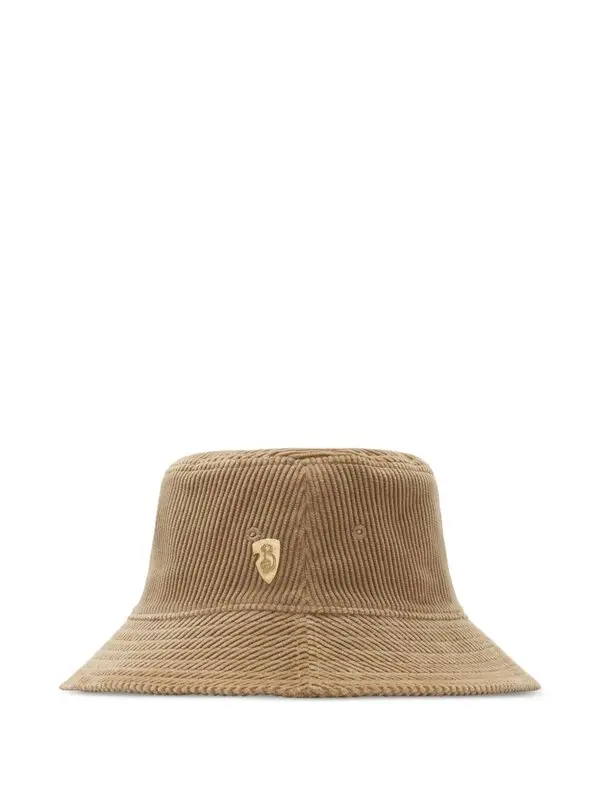 Burberry Corduroy Bucket Hat - Neutrals
