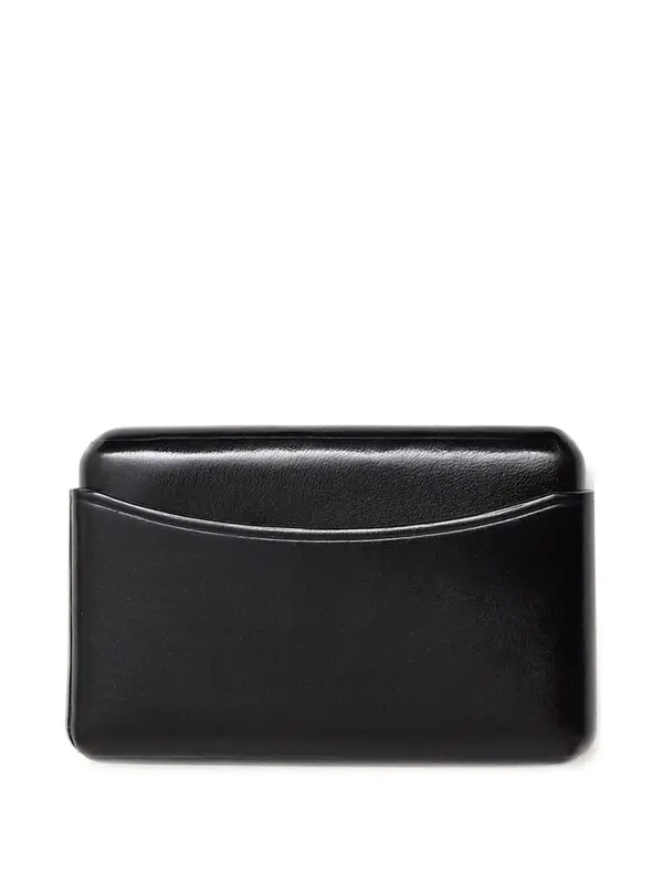 LEMAIRE Leather Card Holder - Black