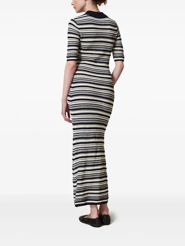 TWINSET Striped Knitted Dress