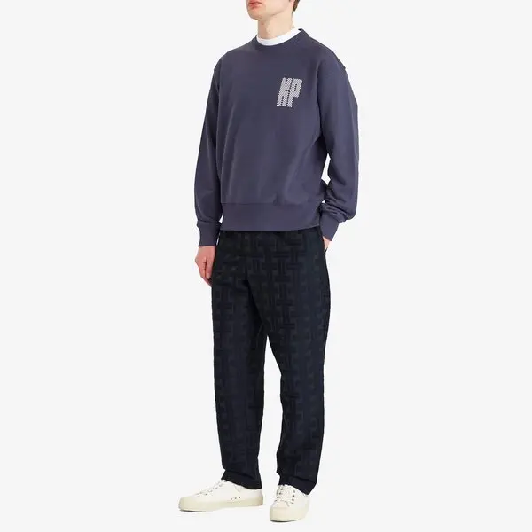 Kenzo Weave Tapered Leg Trousers