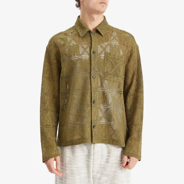 MERELY MADE Knit Flower Overshirt