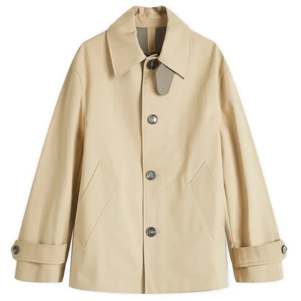 Ami Button Cotton Jacket - Ginger/ash
