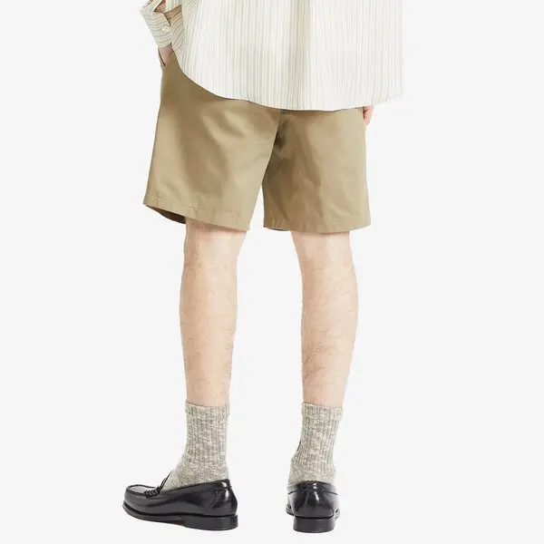 AMI Paris Elasticated Waist Cotton Shorts - Laurel