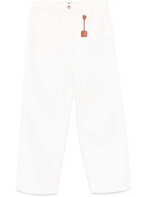 Elisabetta Franchi Garment-dyed Jeans - White