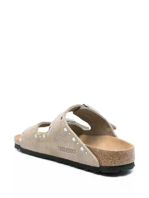 BIRKENSTOCK Arizona Studded Slides - Grey