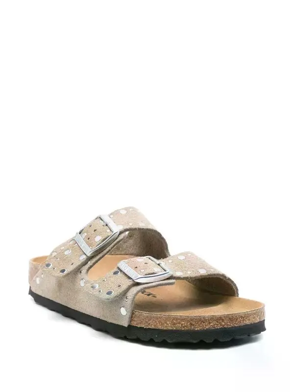 BIRKENSTOCK Arizona Studded Slides - Grey