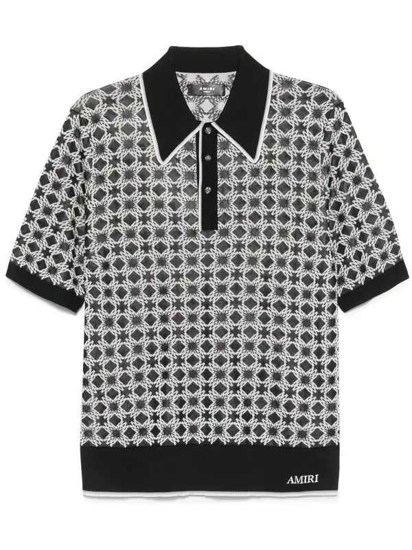 Amiri Patterned Polo Shirt